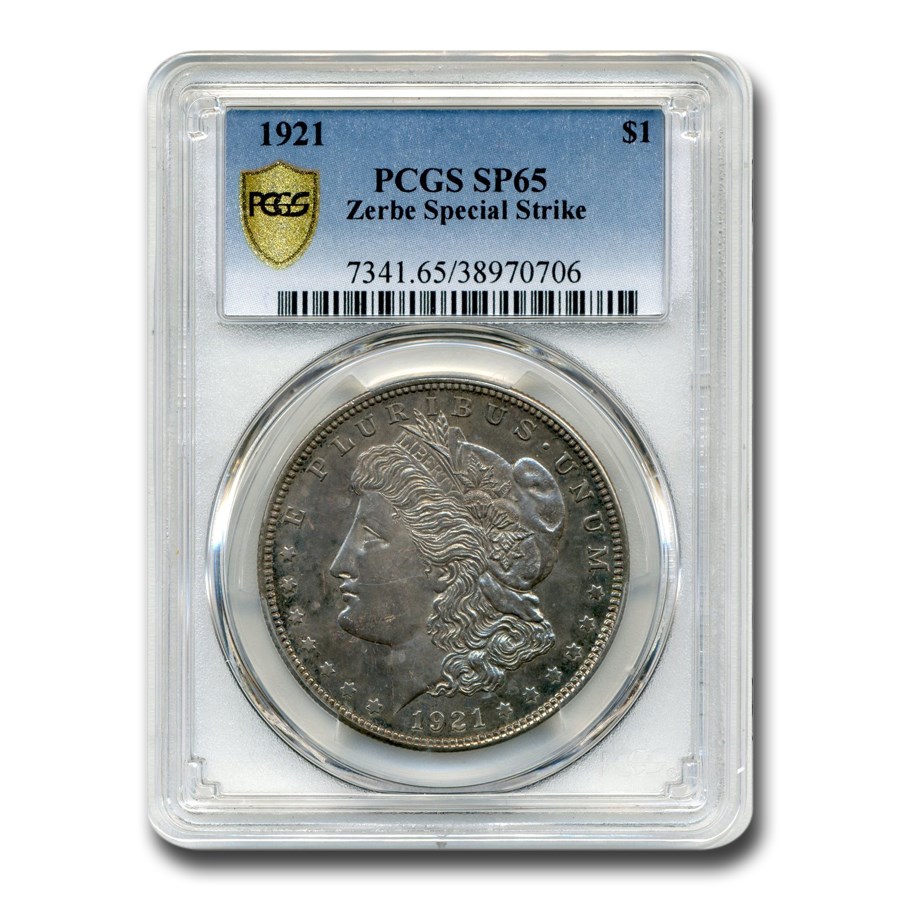 Buy 1921 Morgan Dollar SP-65 PCGS (Zerbe Special Strike) | APMEX