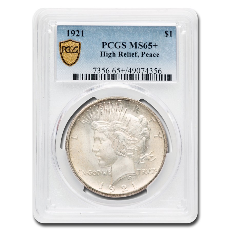 1921 Peace Dollar MS-65+ PCGS