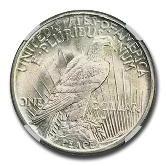 1921 Peace Dollar MS-66+ NGC