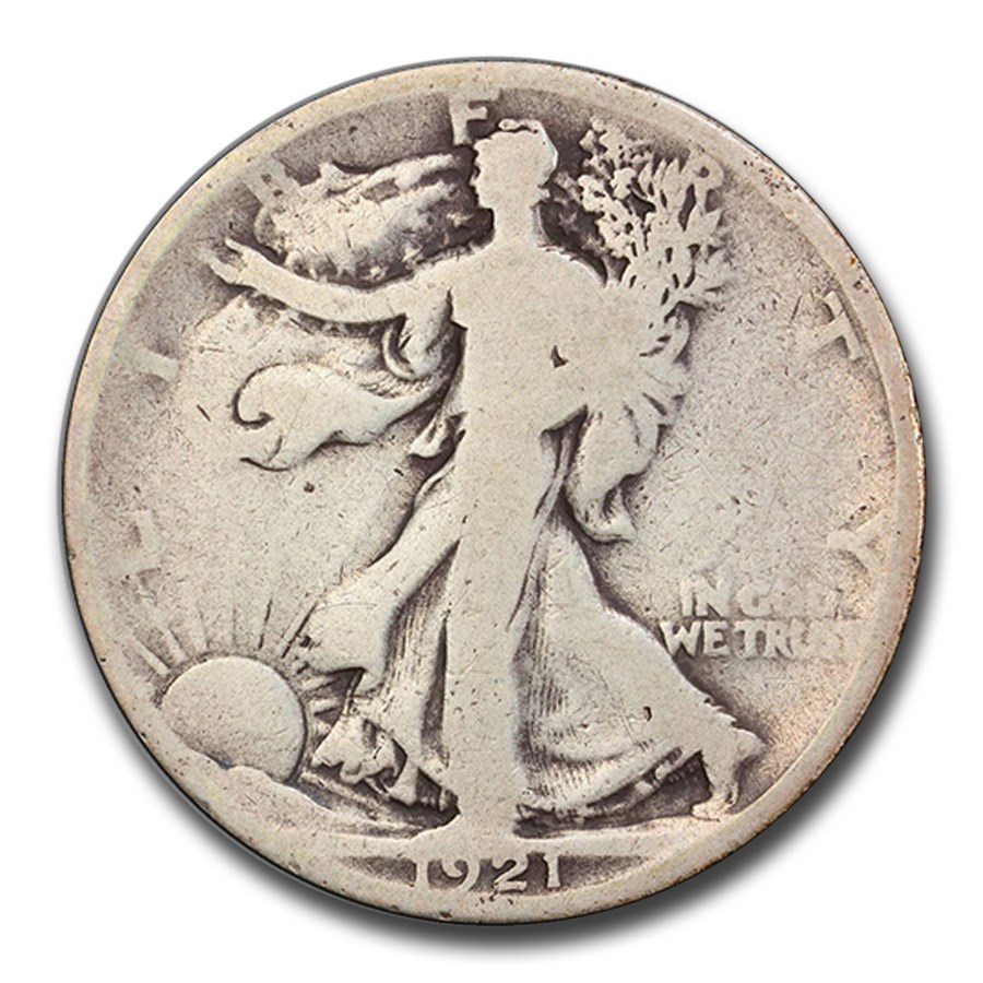 1921 Walking Liberty Half Dollar Good-4 PCGS