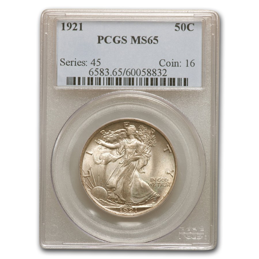 Buy 1921 Walking Liberty Half Dollar MS-65 PCGS | APMEX