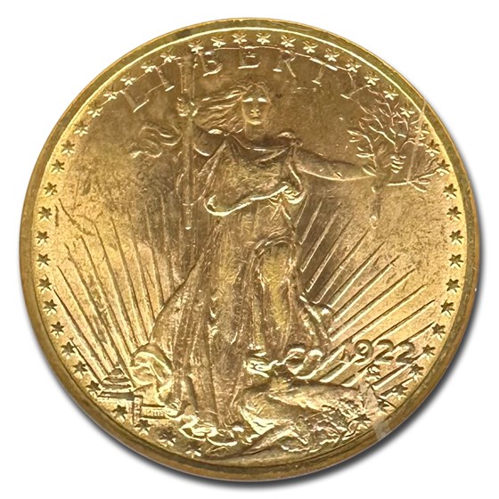 Buy 1922 $20 St Gaudens Gold Double Eagle MS-63 NGC (DDR FS-801) | APMEX