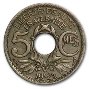 Buy 1922 France 5 Centimes AU | APMEX