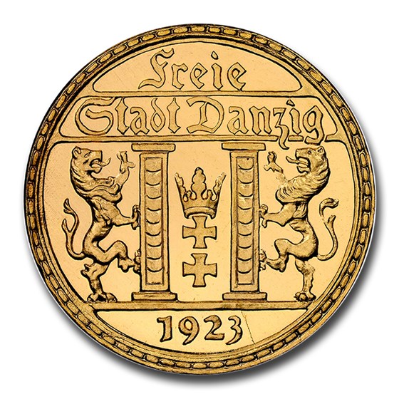 Buy 1923 Danzig Gold 25 Gulden PF-65 Cameo NGC | APMEX