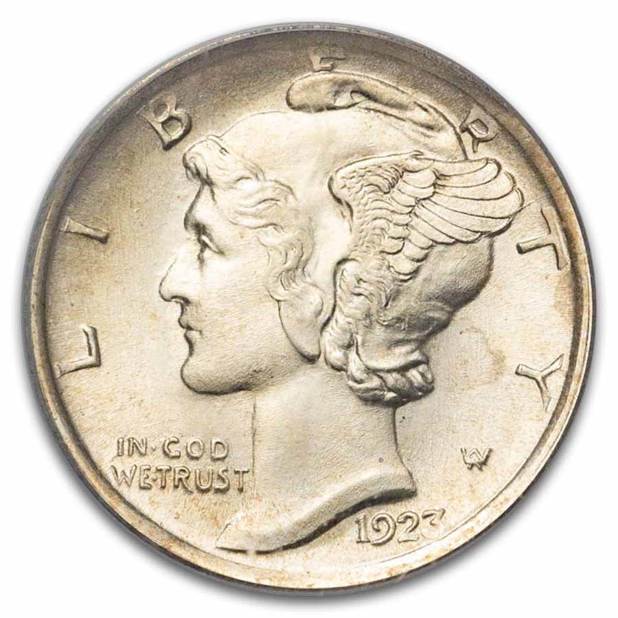 Buy 1923 Mercury Dime MS-66 PCGS (FB) | APMEX