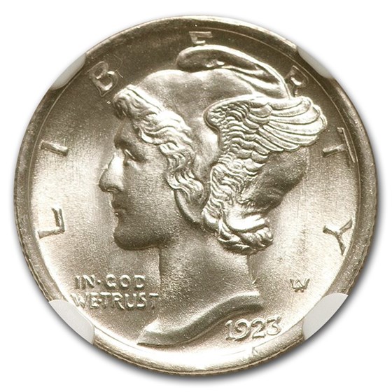 Buy 1923 Mercury Dime MS-67+ NGC CAC (FB) | APMEX