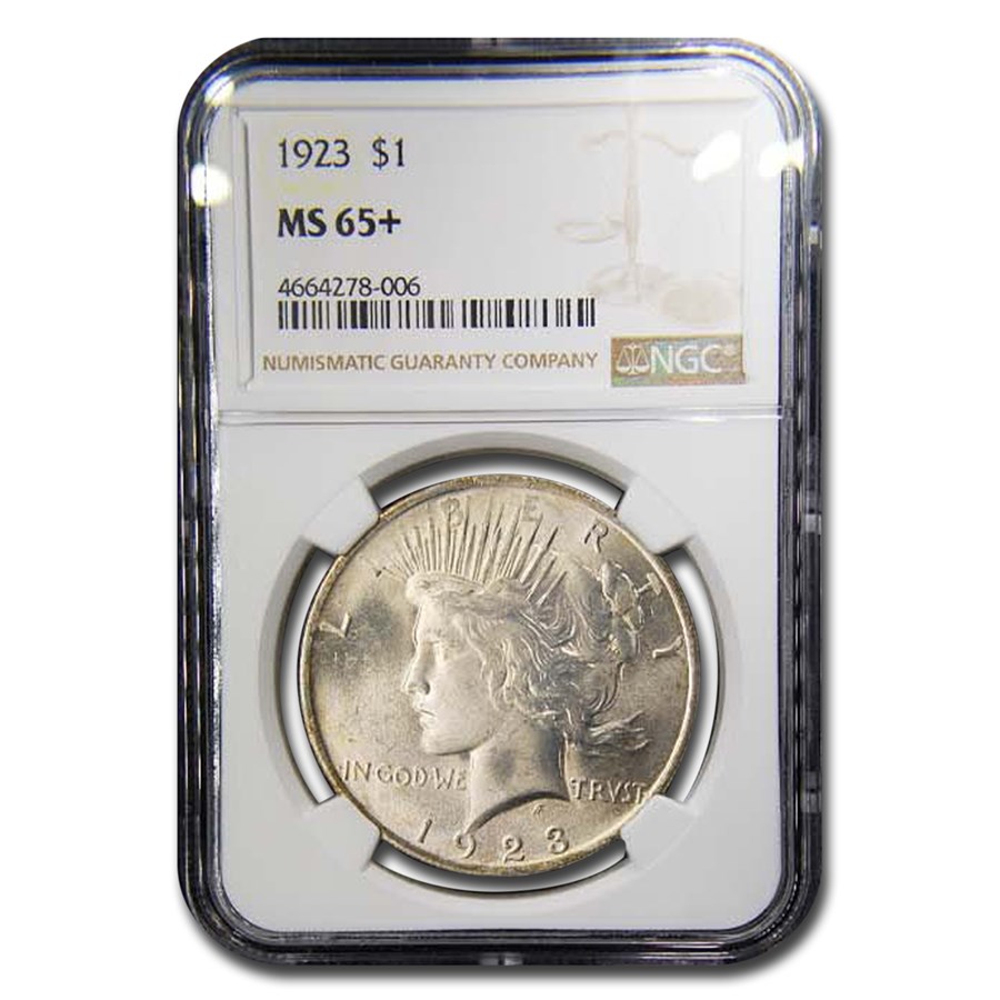 Buy 1923 Peace Dollar MS-65+ NGC | APMEX