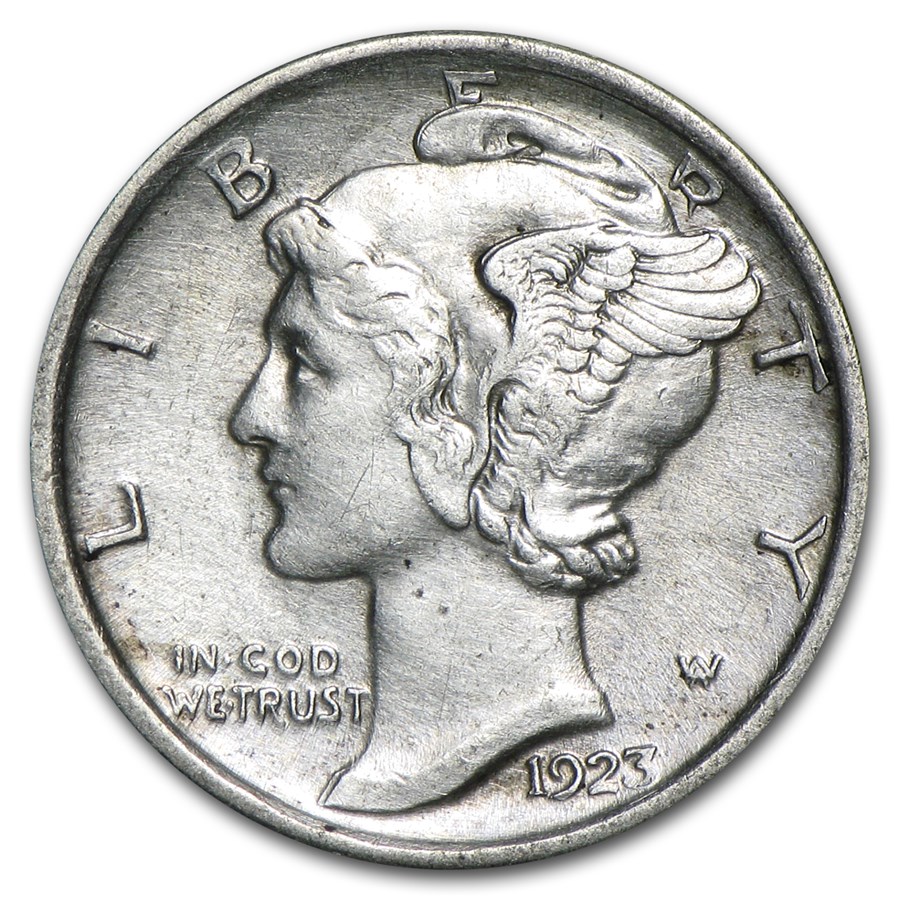 Buy 1923-S Mercury Dime AU | APMEX
