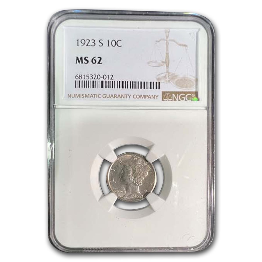 Buy 1923-S Mercury Dime MS-62 NGC | APMEX