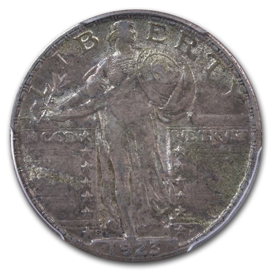 Buy 1923-S Standing Liberty Quarter AU-58 PCGS CAC | APMEX