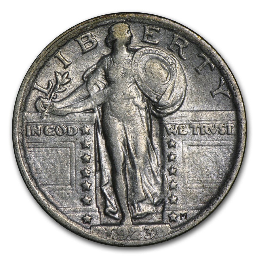 Buy 1923 Standing Liberty Quarter Fine (Details) | APMEX
