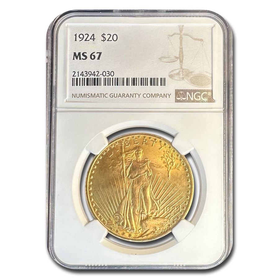Buy 1924 $20 St Gaudens Gold Double Eagle MS-67 NGC | APMEX