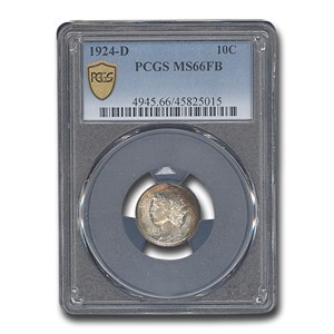 Buy 1924-D Mercury Dime MS-66 PCGS (FB) | APMEX