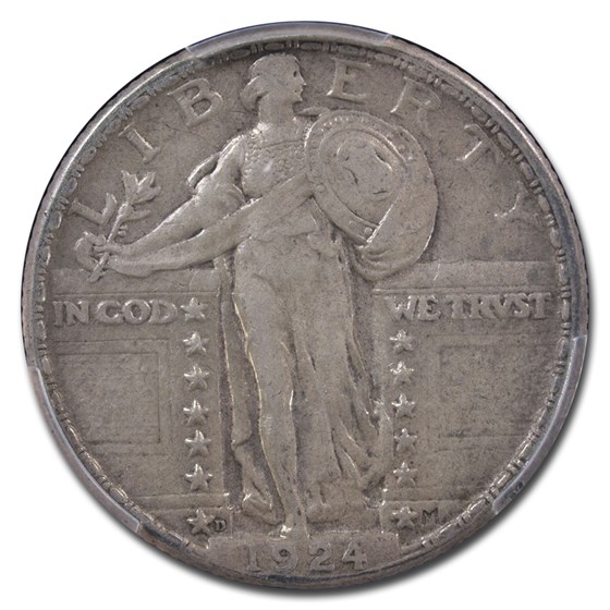 Buy 1924-D Standing Liberty Quarter XF-45 PCGS CAC | APMEX