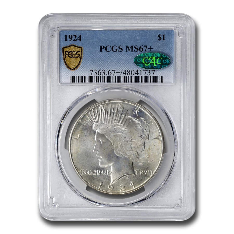 Buy 1924 Peace Dollar MS-67+ PCGS CAC | APMEX