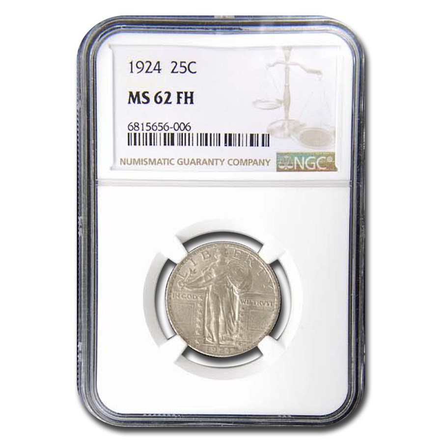 Buy 1924 Standing Liberty Quarter MS-62 NGC (FH) | APMEX