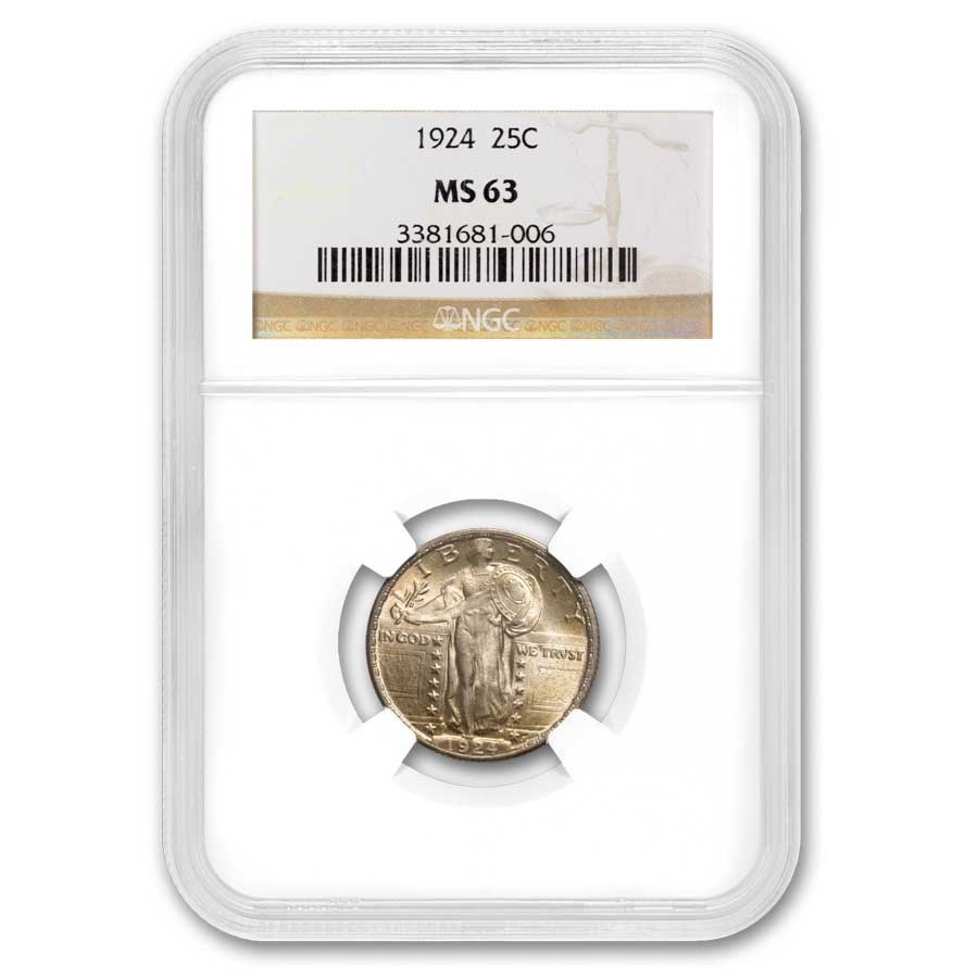 Buy 1924 Standing Liberty Quarter MS-63 NGC | APMEX