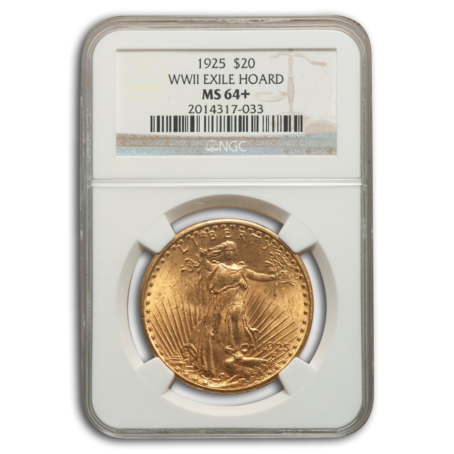 Buy 1925 $20 St Gaudens Gold Double Eagle MS-64+ NGC | APMEX