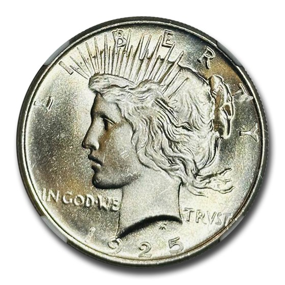 Buy 1925 Peace Dollar MS-67+ NGC CAC | APMEX