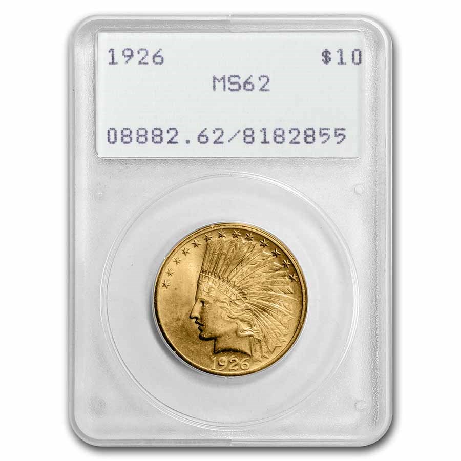 Buy 1926 $10 Indian Gold Eagle MS-62 PCGS (Rattler) | APMEX