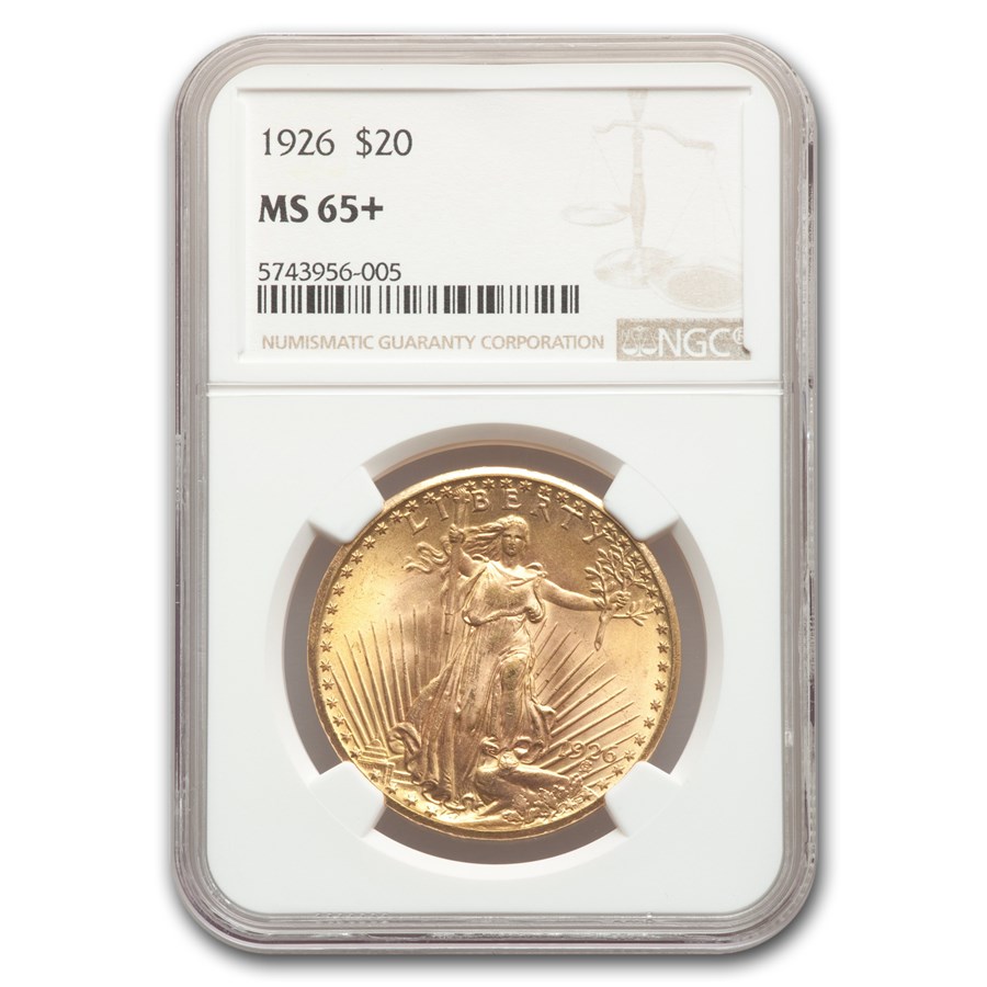 Buy 1926 $20 St Gaudens Gold Double Eagle MS-65+ NGC | APMEX