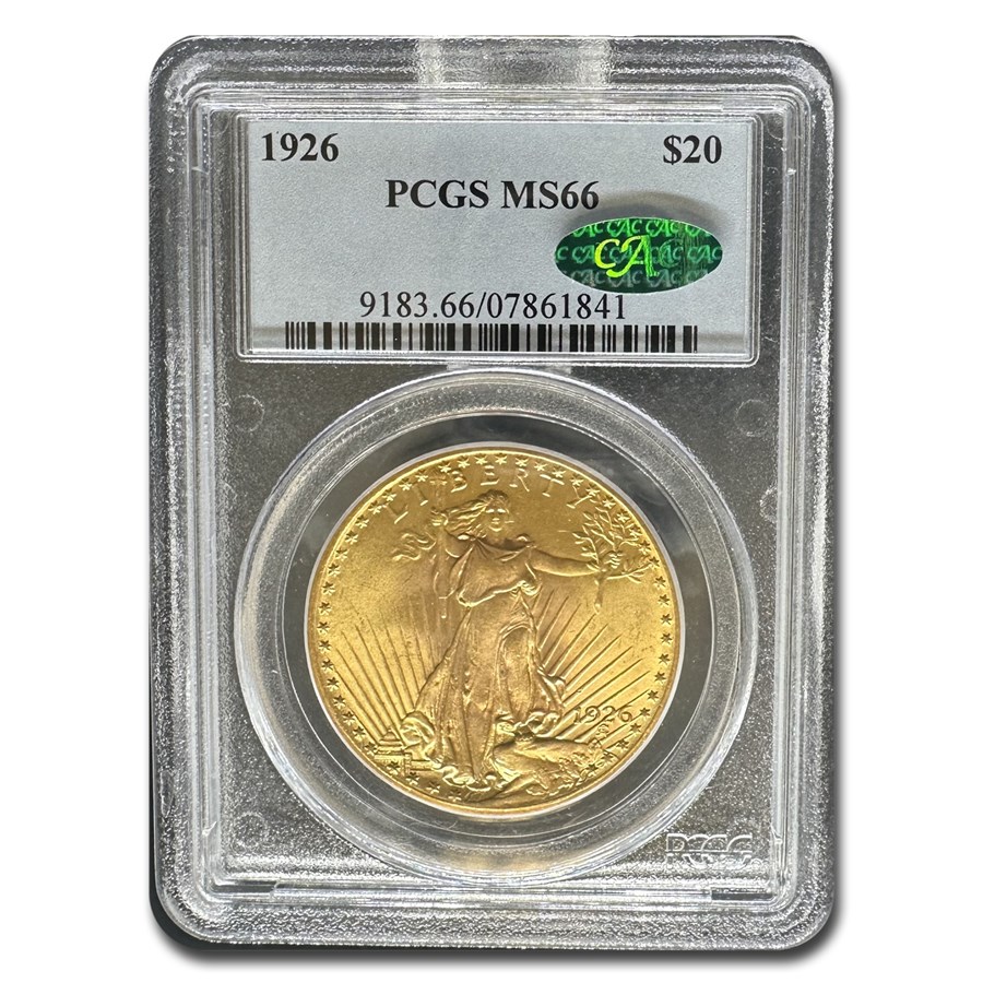Buy 1926 $20 St Gaudens Gold Double Eagle MS-66 PCGS CAC | APMEX