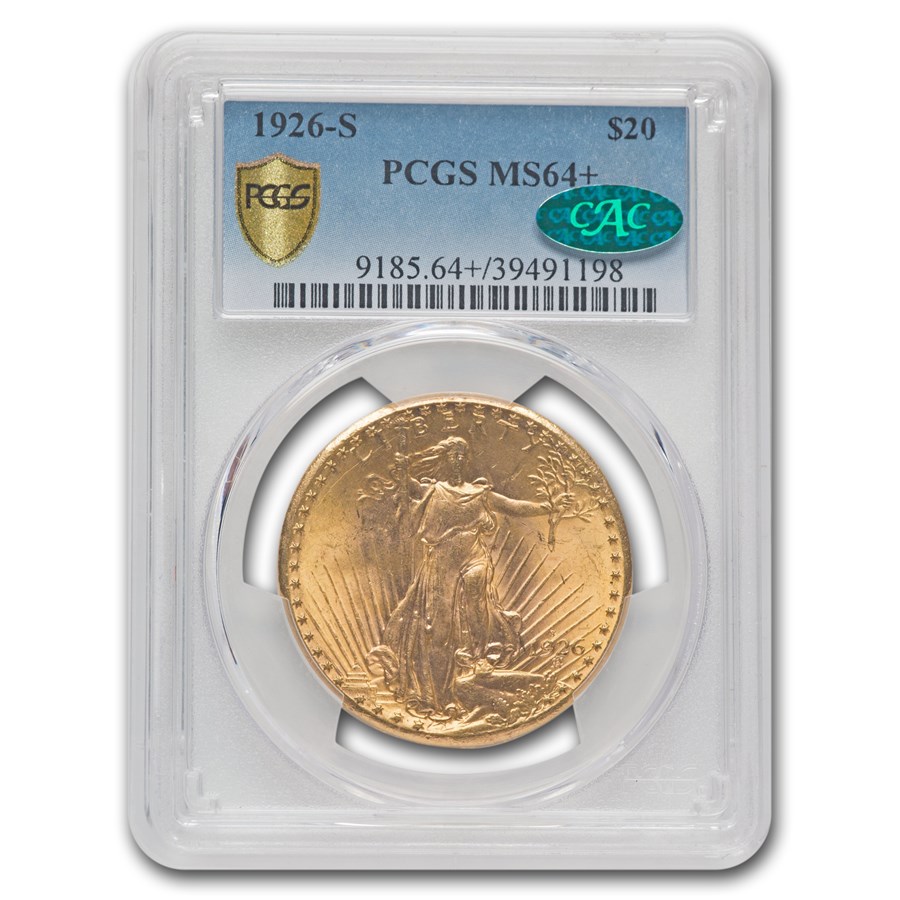 Buy 1926-S $20 St Gaudens Gold Double Eagle MS-64+ PCGS CAC | APMEX