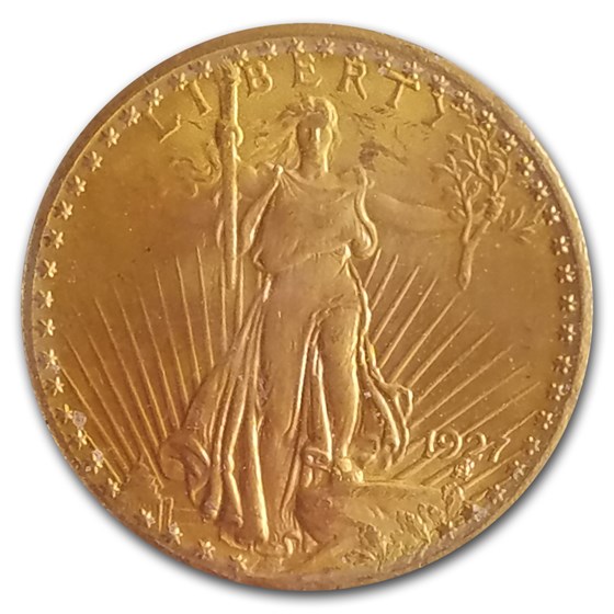 Buy 1927 $20 St Gaudens Gold Double Eagle MS-63 PCGS (Rattler) | APMEX
