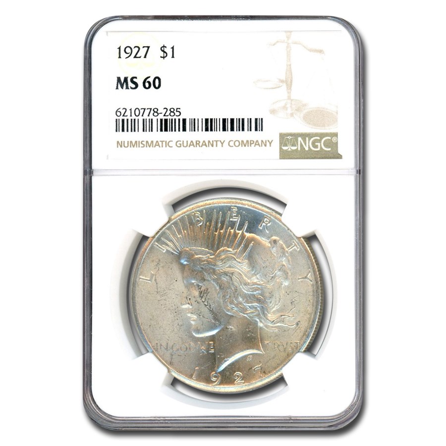 Buy 1927 Peace Dollar MS-60 NGC | APMEX