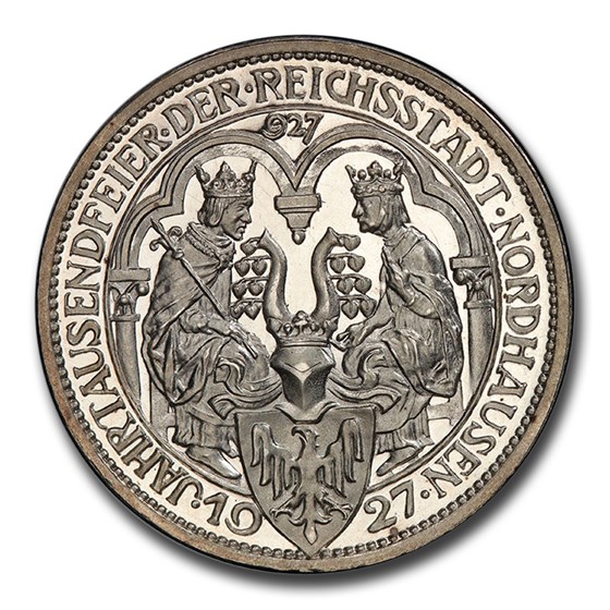 Buy 1927A Germany Weimar Republic Silver 3 Reichsmark PR-66 PCGS DCAM ...