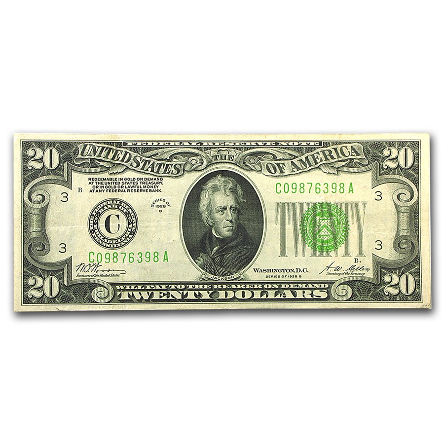 Buy 1928-B (C-Philadelphia) $20 FRN VF | APMEX