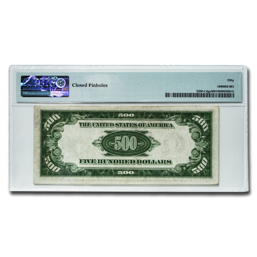 Buy 1928 (C-Philadelphia) $500 FRN AU-50 PMG (Fr#2200-C) | APMEX
