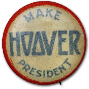 Buy 1928 Herbert Hoover Presidential Campaign Button | APMEX