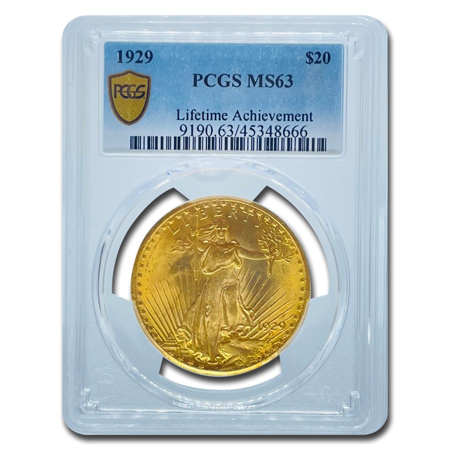 Buy 1929 $20 St Gaudens Gold Double Eagle MS-63 PCGS | APMEX