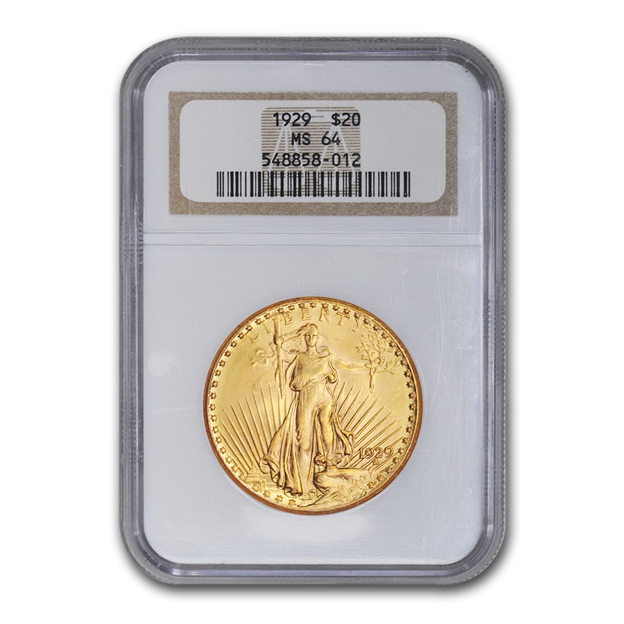 Buy 1929 $20 St Gaudens Gold Double Eagle MS-64 NGC | APMEX