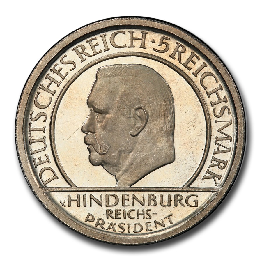 Buy 1929-A Germany Weimar Republic Silver 5 Reichsmark PR-64DCAM PCGS ...