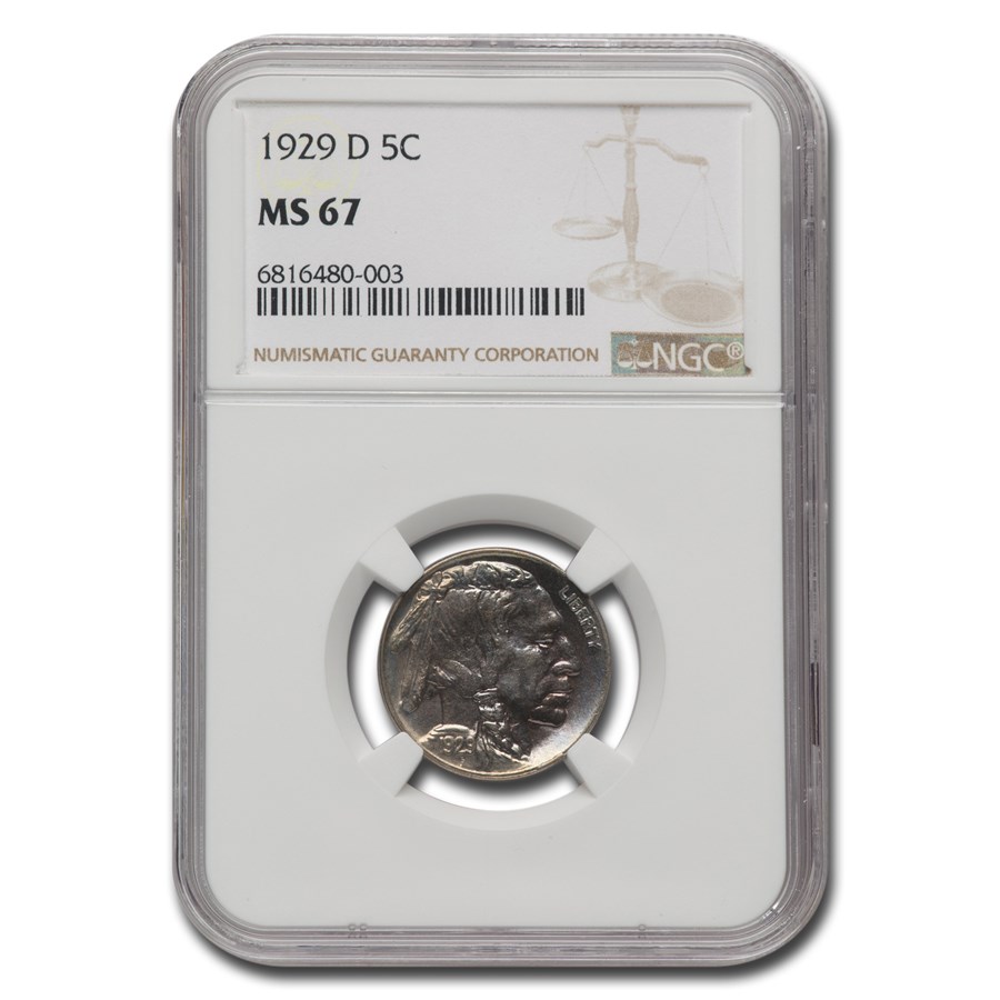 1929-D Buffalo Nickel MS-67 NGC