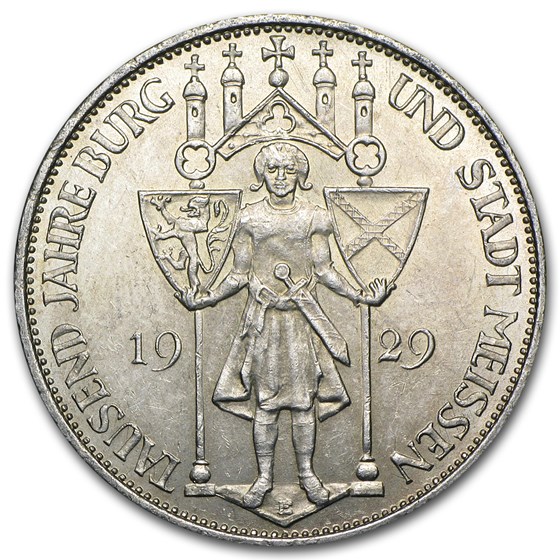 Buy 1929 Germany Silver 3 Reichsmarks Meissen EF/AU | APMEX