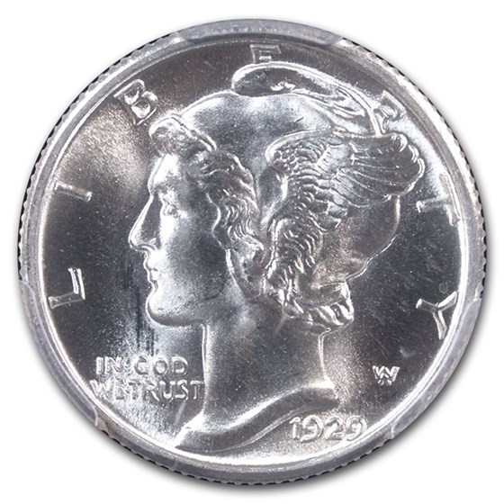 Buy 1929 Mercury Dime MS-66 PCGS CAC (FB) | APMEX