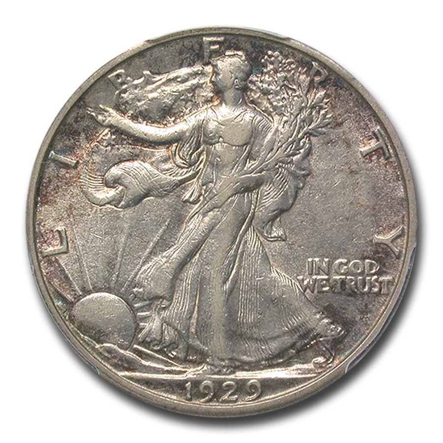 Buy 1929-S Walking Liberty Half Dollar AU-53 PCGS | APMEX