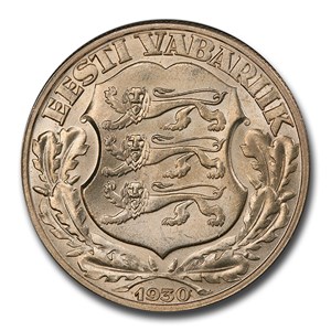 Buy 1930 Estonia Silver 2 Krooni MS-65 PCGS | APMEX