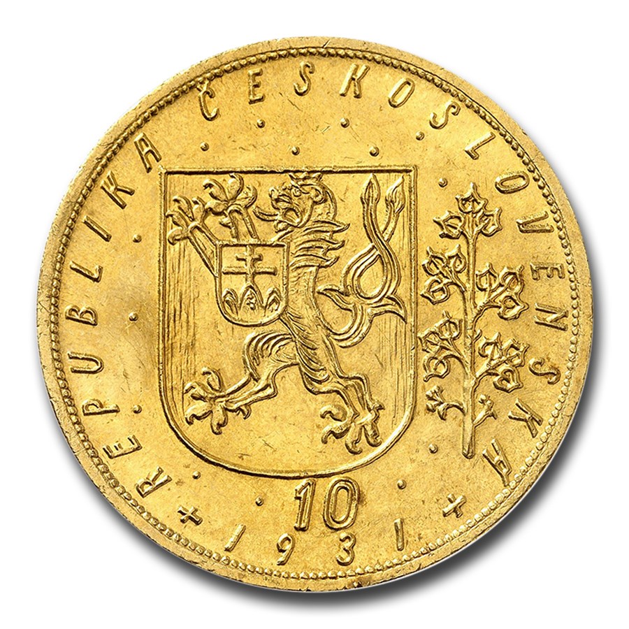 Buy 1931 Czechoslovakia Gold 10 Ducats MS-64+ NGC | APMEX
