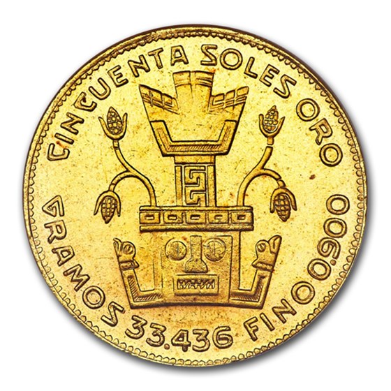 Buy 1931 Peru Gold 50 Soles MS-65 NGC | APMEX