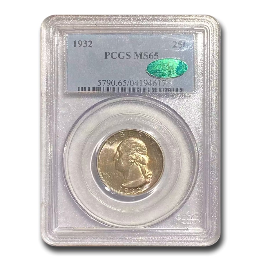 Buy 1932 Washington Quarter MS-65 PCGS CAC | APMEX