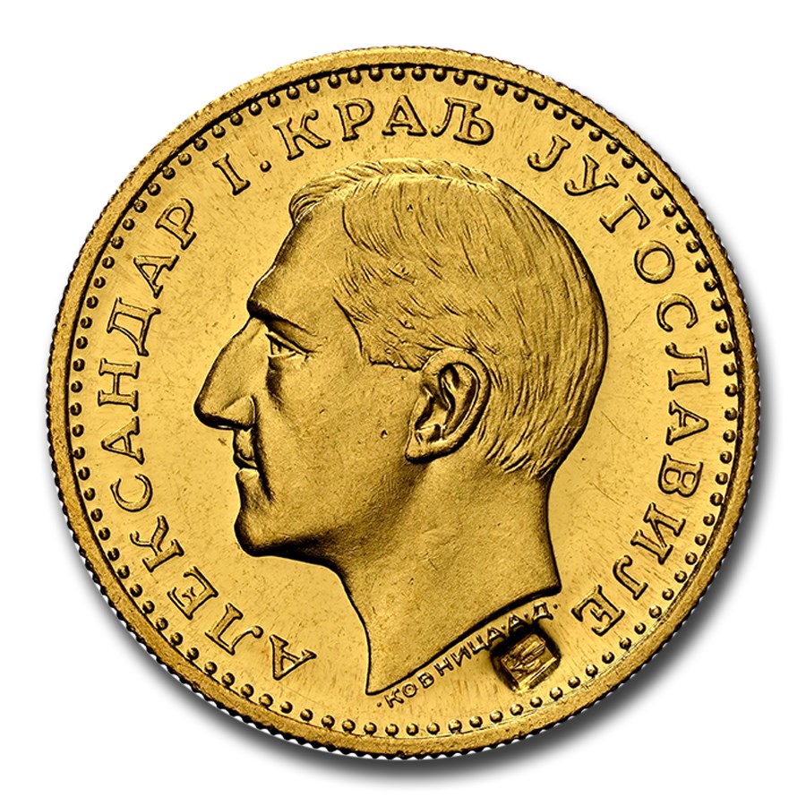 1932 Yugoslavia Gold Dukat MS-64 NGC