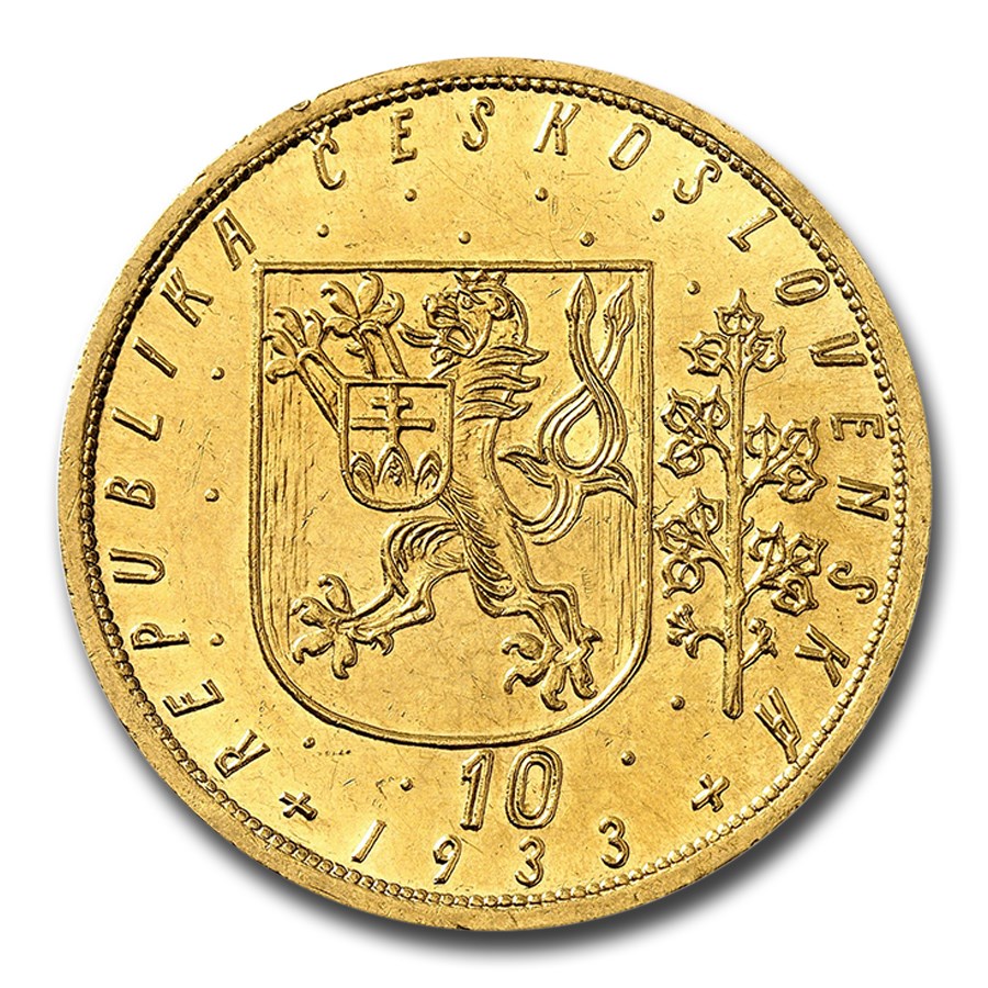 Buy 1933 Czechoslovakia Gold 10 Ducats MS-64 NGC | APMEX