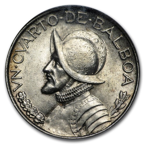 Buy 1933 Panama One Quarter Balboa MS-60 NGC | APMEX