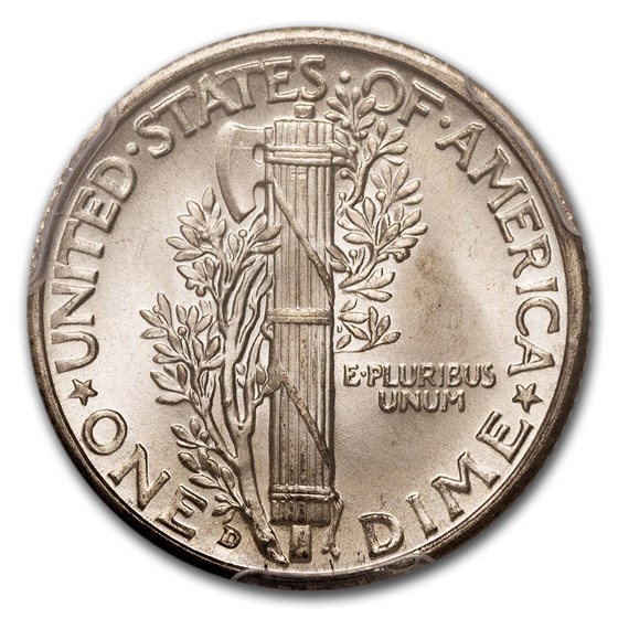Buy 1934-D Mercury Dime MS-64 PCGS (FB) | APMEX