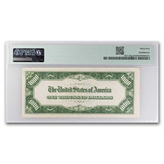 1934 (J-Kansas City) $1,000 FRN VF-35 PMG (Fr#2211-J) Mule DGS
