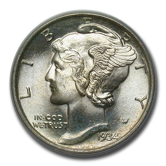 Buy 1934 Mercury Dime MS-68 PCGS (FB) | APMEX